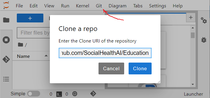 Using Github For Collaboration With Jupyterlab Social Health Ai
